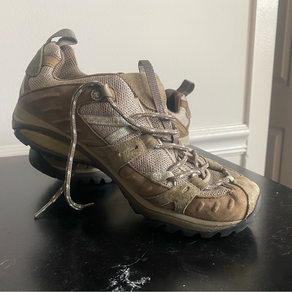 Merrell | Shoes | Merrill Olive Hiking Sneakers Aso Bella Swan In ...